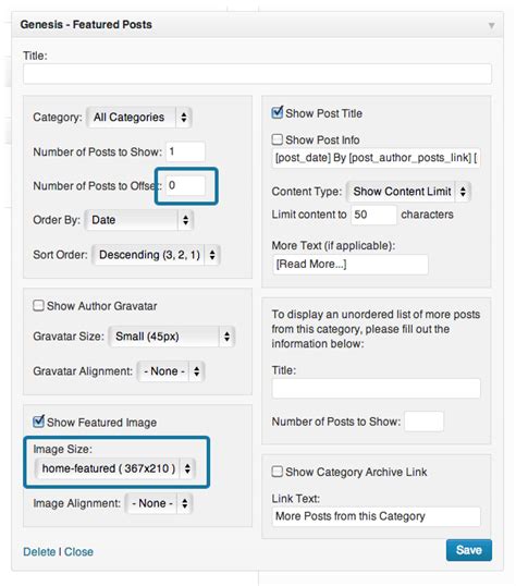 Featured Images In Wordpress Widgets Using Genesis