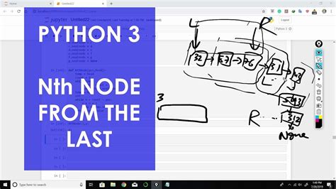 Nth Node From The End Of A Linked List Python 3 Youtube