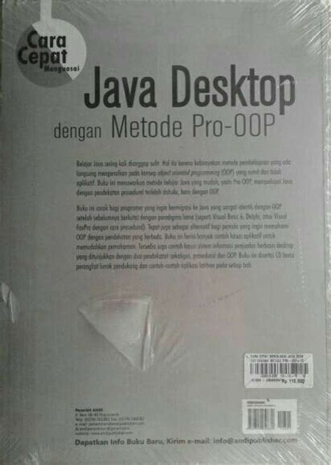 Promo Buku Java Desktop Dengan Metode Oop Diskon 23 Di Seller Malini