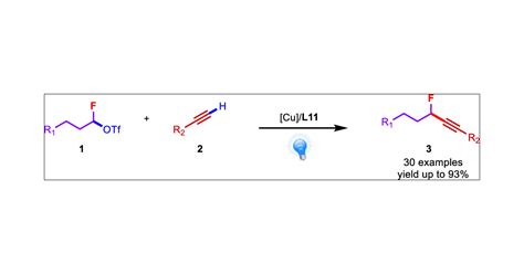 Photoinduced Copper Catalyzed Monofluoroalkylation Of Terminal Alkynes To Propargylic Fluorides