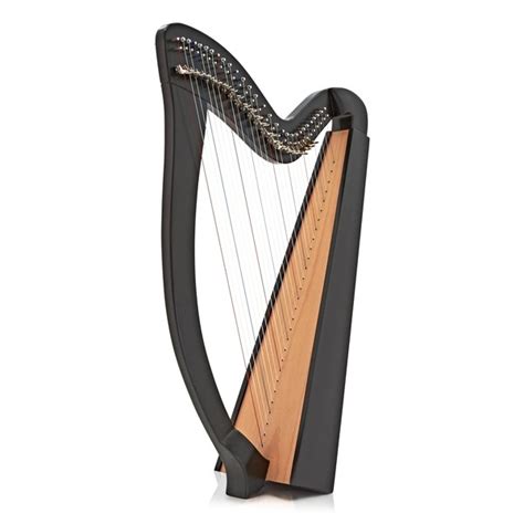 29 String Harp With Levers By Gear4music Black At Gear4music