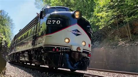 Reading And Northerns F Units F9a 270 And F7b 275 Pull Lehigh Gorge Scenic Railway Trains 8 13