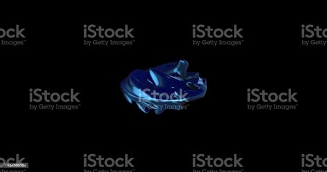 파란색 추상 3d 그림 디자인 요소 이상한 모양으로 꼬인 부드러운 선의 고립되고 미래 지향적 인 판타지 인물 3d 렌더링 0명에 대한 스톡 사진 및 기타 이미지 Istock