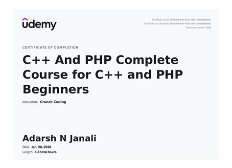 completed a comprehensive c programming course covering fundamental