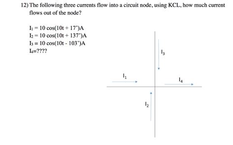 Solved The Following Three Currents Flow Into A Circuit Chegg