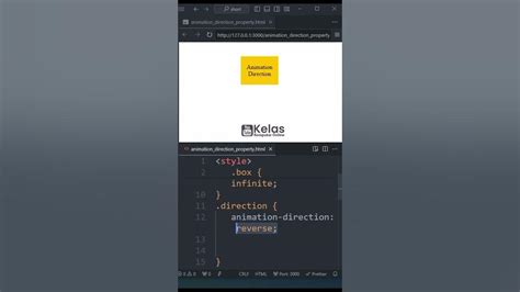 Property Animation Direction Pada Css Kelaskomputeronline Belajarcss