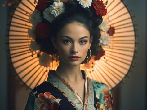 Premium Ai Image Beauty Japanese Gorgeous Geisha