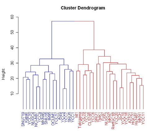 hierarchical clustering using r to cluster based on euclidean