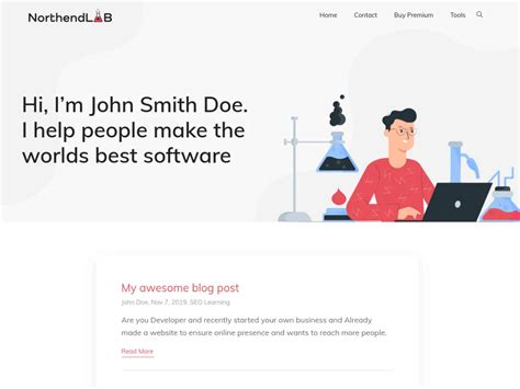 Github Themefisher Northendlab Light Astro Northendlab Is A Highly Customizable Astro Theme