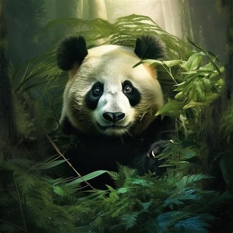 Premium Photo A Poster For Pandas That Has The Eyes Open