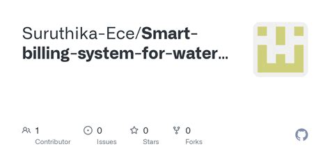 GitHub Suruthika Ece Smart Billing System For Water Suppliers