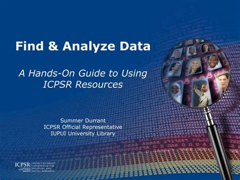 Icpsr Find And Analyze Data Pptx