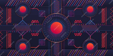 Premium Vector Abstract Geometric Futuristic Background Design