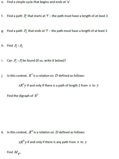Solved Given The Following Relation R On A Some Set D Chegg Com