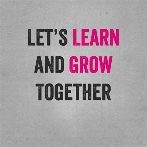 Lets Learn And Grow Together Youtube