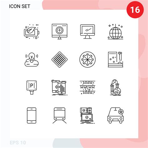 16 Universal Outlines Set For Web And Mobile Applications Ornaments Event Recovery Celebration