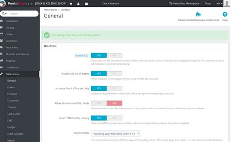 Prestashop 16 Regenerate Htaccess Serverok