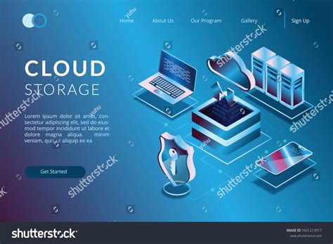 illustration cloud storage system connected device เวกเตอร์สต็อก ปลอด