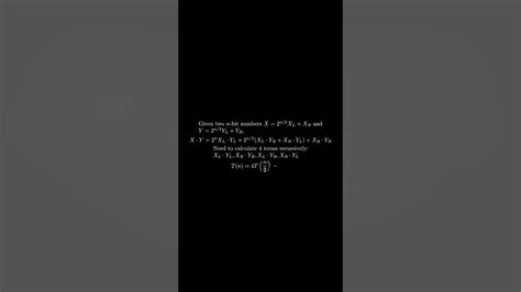 Karatsuba Multiplication Explained In 30 Seconds Shorts Algorithms Computerscience Youtube