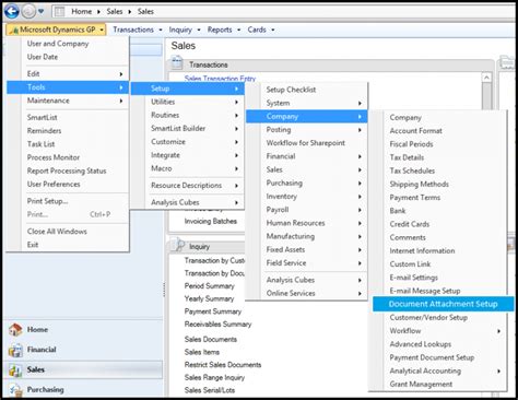 Tip Document Attach In Microsoft Dynamics Gp Trinsoft
