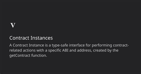 Contract Instances · Viem