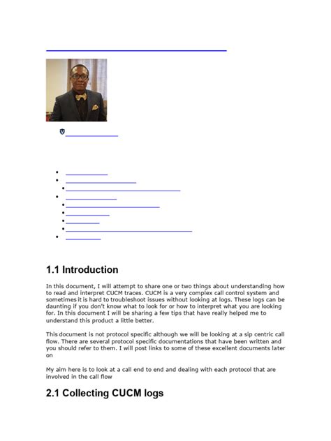 Understanding Cucm Traces Pdf Session Initiation Protocol Data Transmission
