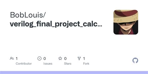 Github Boblouisverilogfinalprojectcalculator