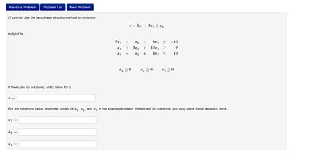 Solved Previous Problem Problem List Next Problem 2 Points