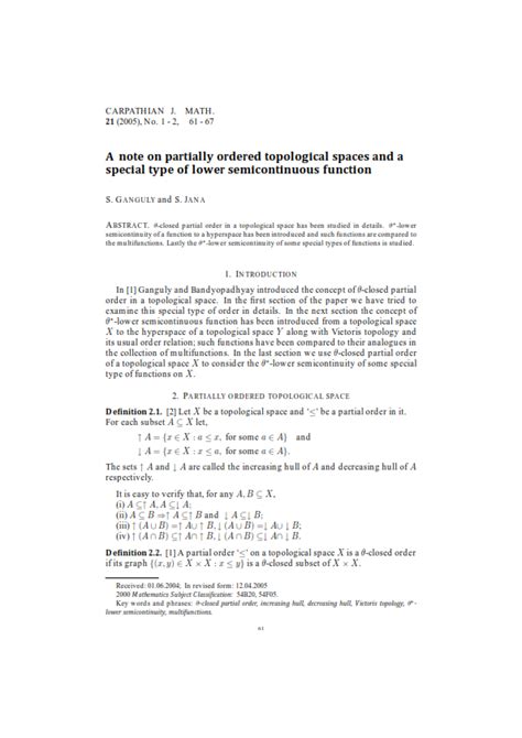 A Note On Partially Ordered Topological Spaces And A Special Type Of