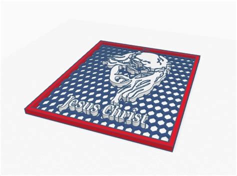 Бесплатный Stl файл Украшение Иисуса Настенное искусство 🎨 ・3d печатная