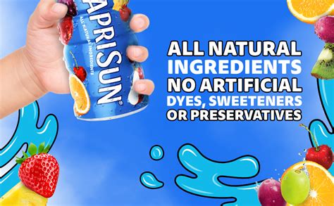 Capri Sun Strawberry Kiwi Flavored Juice Drink Blend From