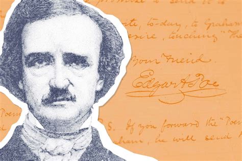 Download Edgar Allan Poe Portraitand Signature Wallpaper Wallpapers Com