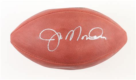 Joe Montana Signed Nfl Football Montana Pristine Auction