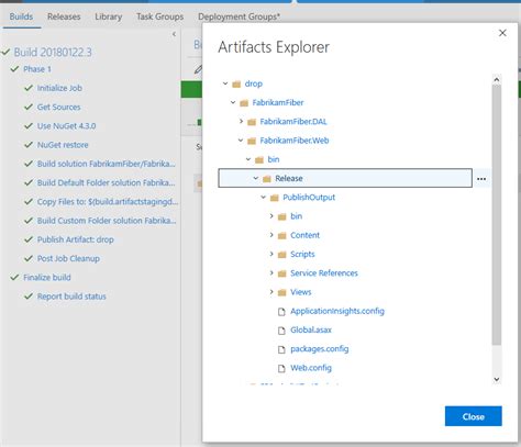 Build How To Publish Binaries And Copy To Server In Tfs Stack Overflow