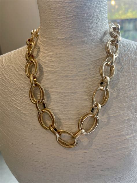 Chunky Double Linked Chain Necklace No20