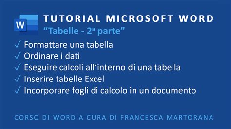 Word Microsoft 365 Tutorial Di Francesca Martorana