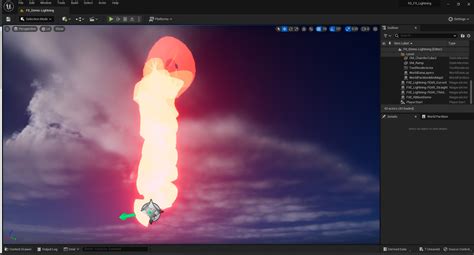 Artstation Unreal5 Niagra Vfx Lightning Particle Game Assets