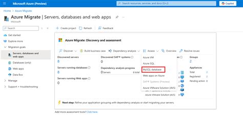 教學 建立適用於 azure mysql 資料庫移轉的 mysql 評估（預覽） azure migrate microsoft