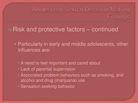PPT Adolescent Decision Making A Review Of The Literature PowerPoint Presentation ID