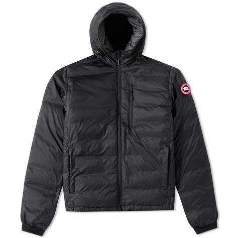 Canada Goose Lodge Hooded Jacket Black And Graphite End Nz