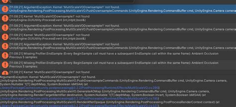 console errors r unity3d