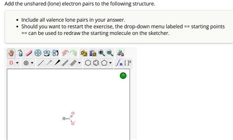 Solved Add the unshared (lone) ﻿electron pairs to the | Chegg.com