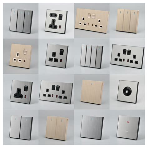 Big Board PC Acrylic Home Electrical Switch UK USB Socket Light Wall Switch And Socket China