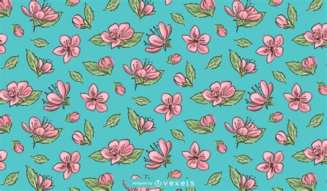 Sakura Flower Pattern Design Vector Download