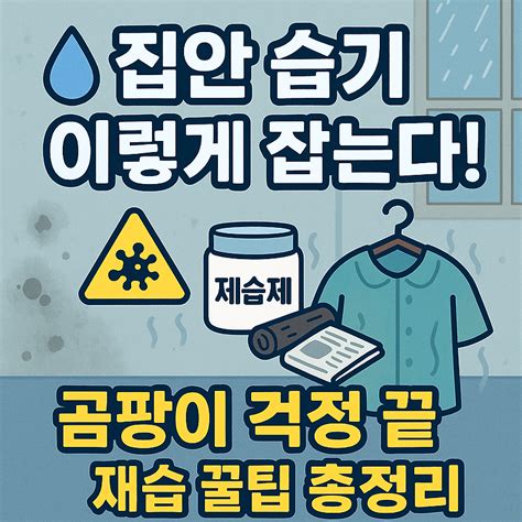 집안 습기 이렇게 잡는다 습기 많을 때 옷장 신발장 곰팡이 방지법