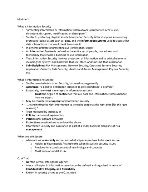 Module 1 Chapter One Notes Professor Dombroski Module 1 What Is