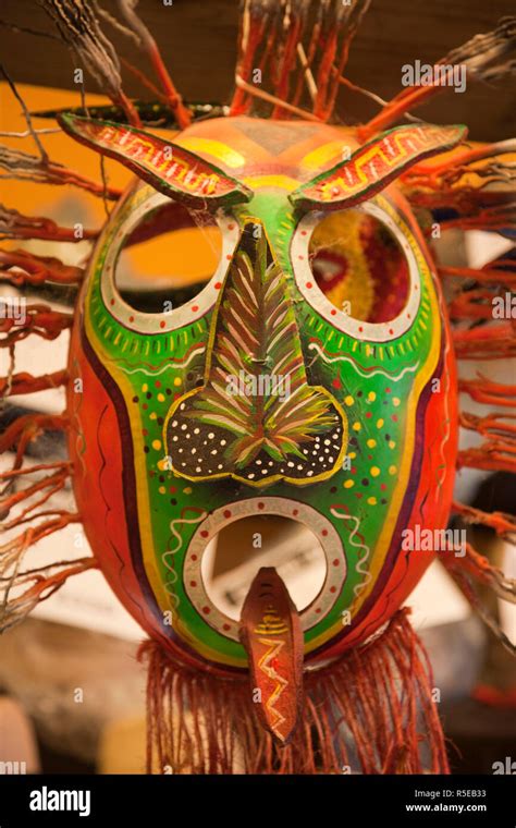 Puerto Rico San Juan Old San Juan Traditional Vejigante Masks Stock
