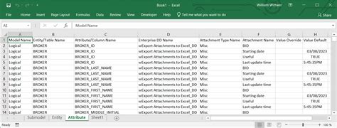 Using Macros To Import Export Attachment Bindings To Excel ER Studio