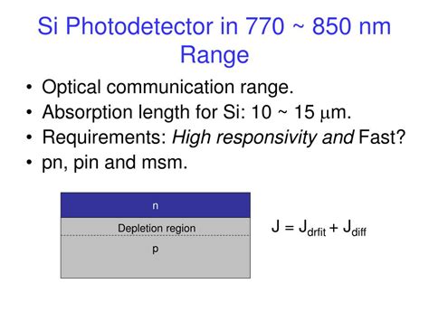 Ppt Photodetector On Silicon Powerpoint Presentation Free Download