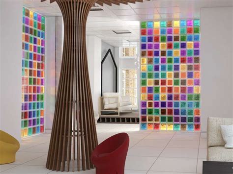 Glass Partition Wall For Home And Interiors Seves Glassblock